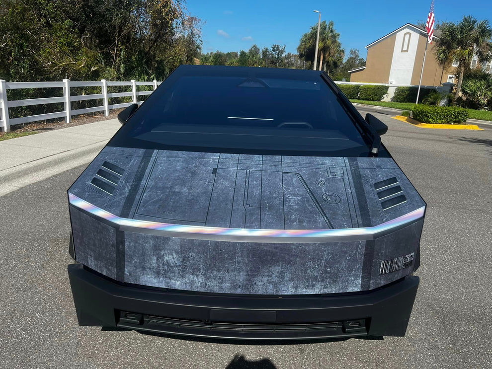 Cybertruck wrap inspired by Blade Runner 2049 Spinner vehicle – Cyber ...