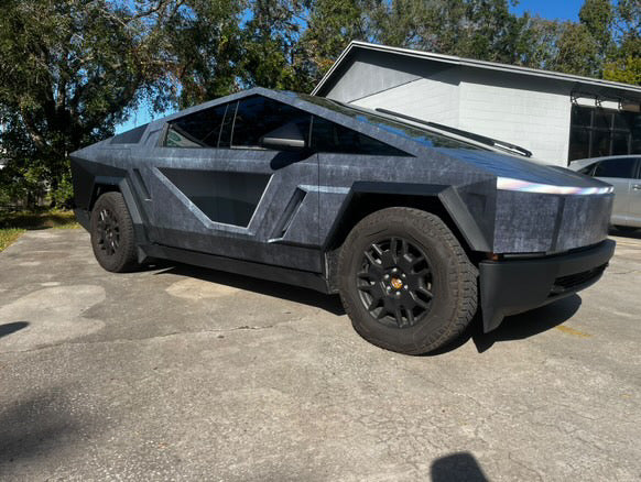 Cybertruck wrap inspired by Blade Runner 2049 Spinner vehicle – Cyber ...